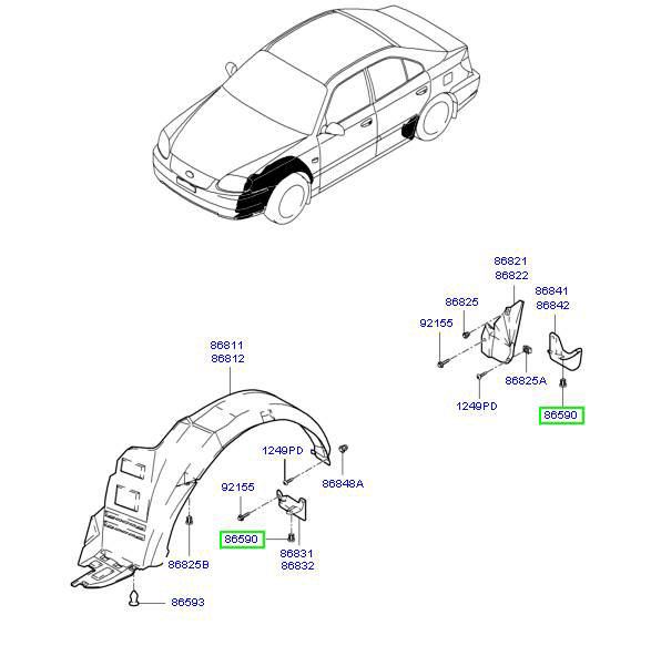 Пистон HYUNDAI 86590-28000