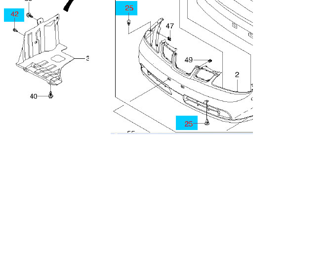 Пистон бампера/защиты двигателя GM DAT GENERAL MOTORS 94530623